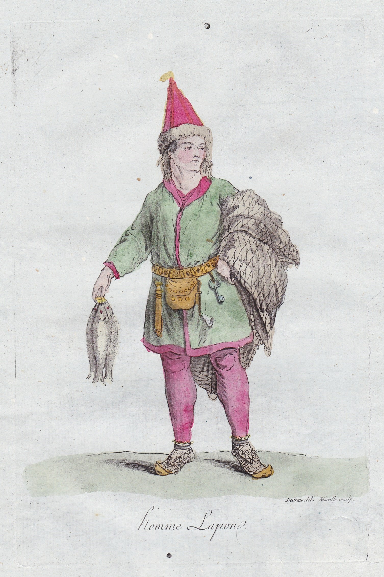 "Homme Lapon" - Lapland Lappland Lappi costume Tracht: (1780) Art ...