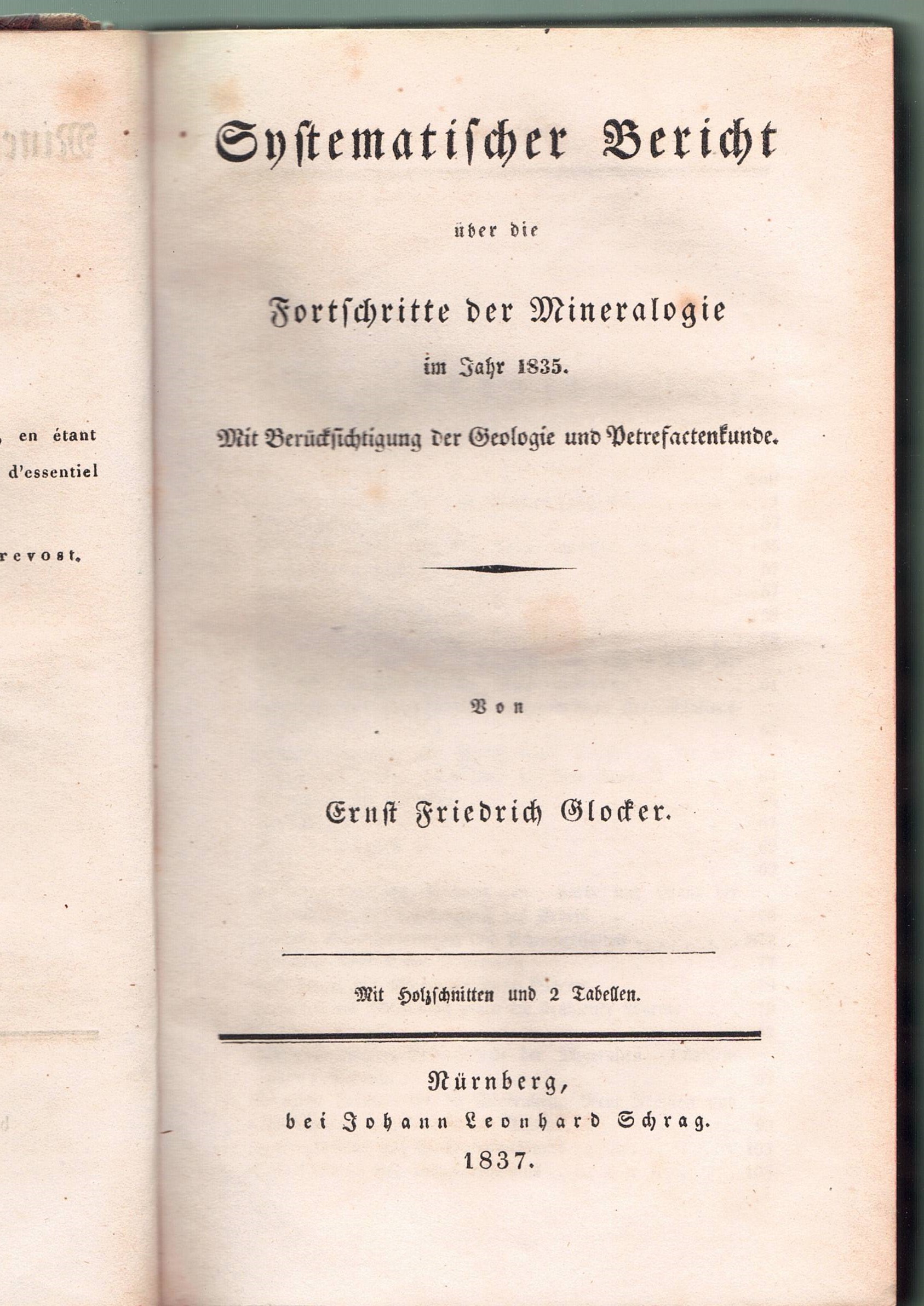 Systematischer Bericht über die Fortschritte der Mineralogie in den ...
