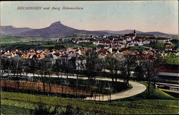 Ansichtskarte / Postkarte Hechingen im Zollernalbkreis, Panorama mit ...
