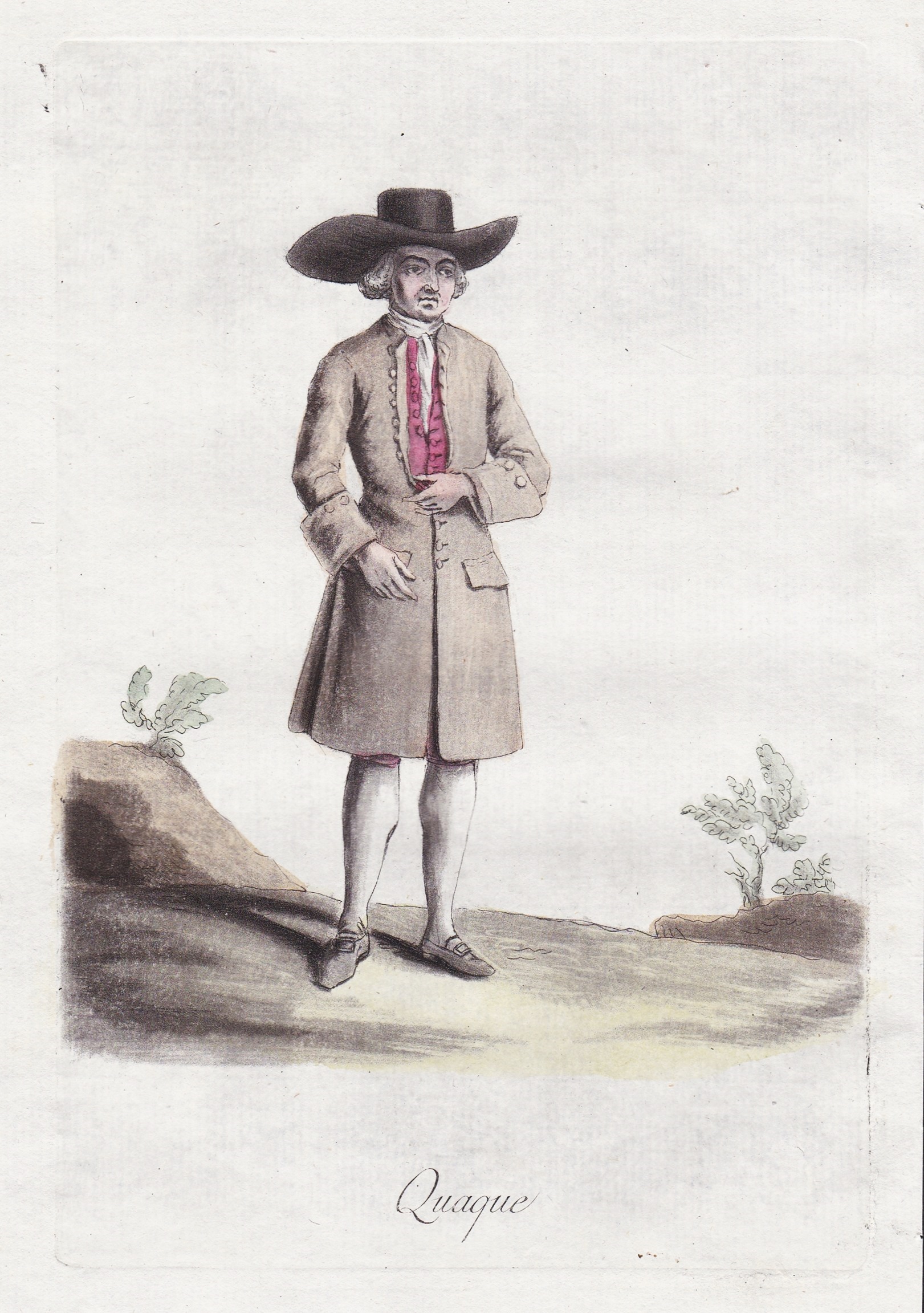 "Quaque" - North America Quakers Friends Church costume Trachten: (1780 ...