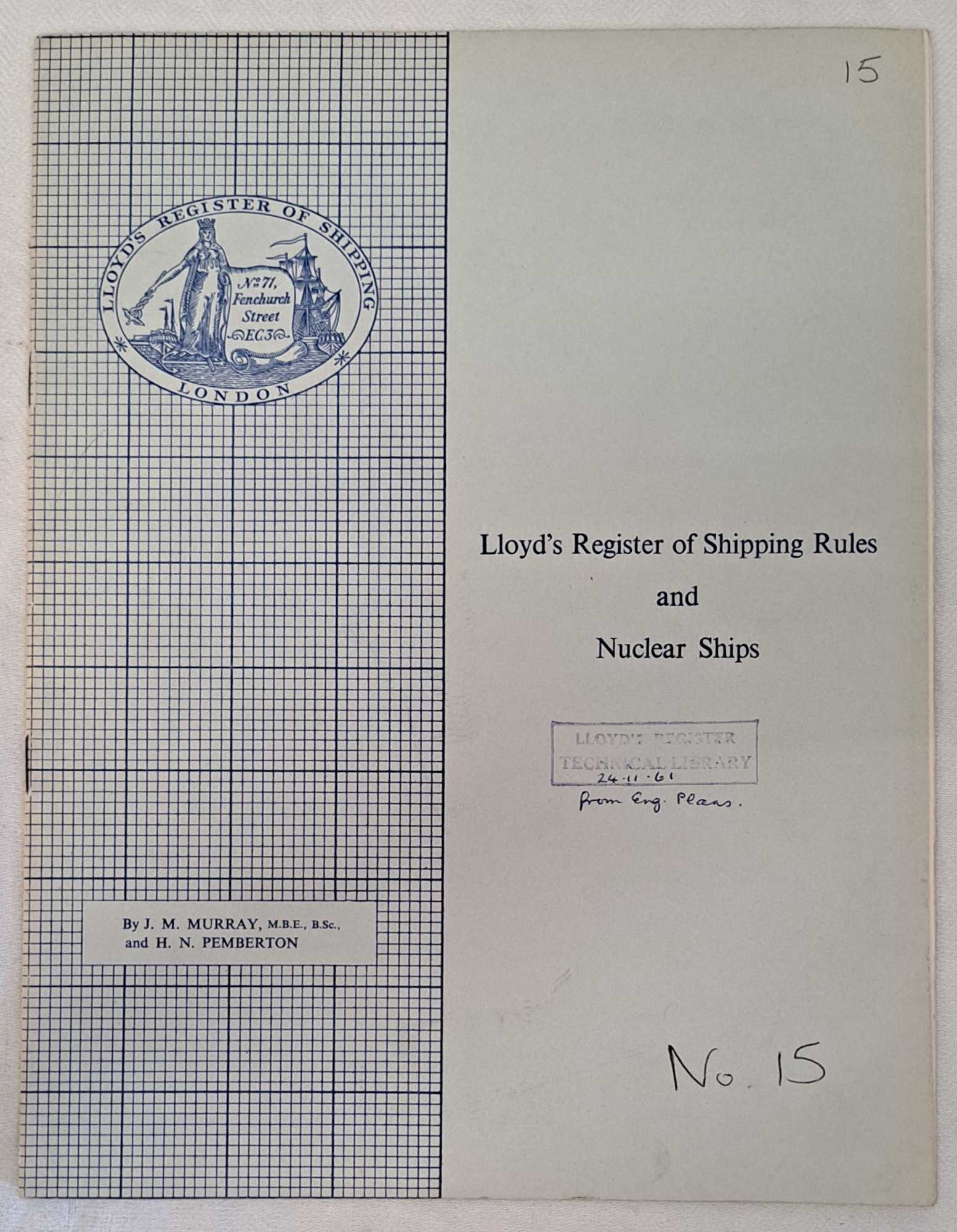 Joint Panel on Nuclear Marine Propulsion, Lloyd's Register of Shipping ...