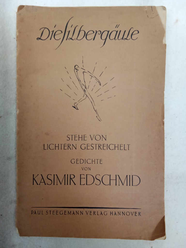 Die Silbergäule (Gedichte) Stehe von Lichtern gestreichelt von Edschmid ...