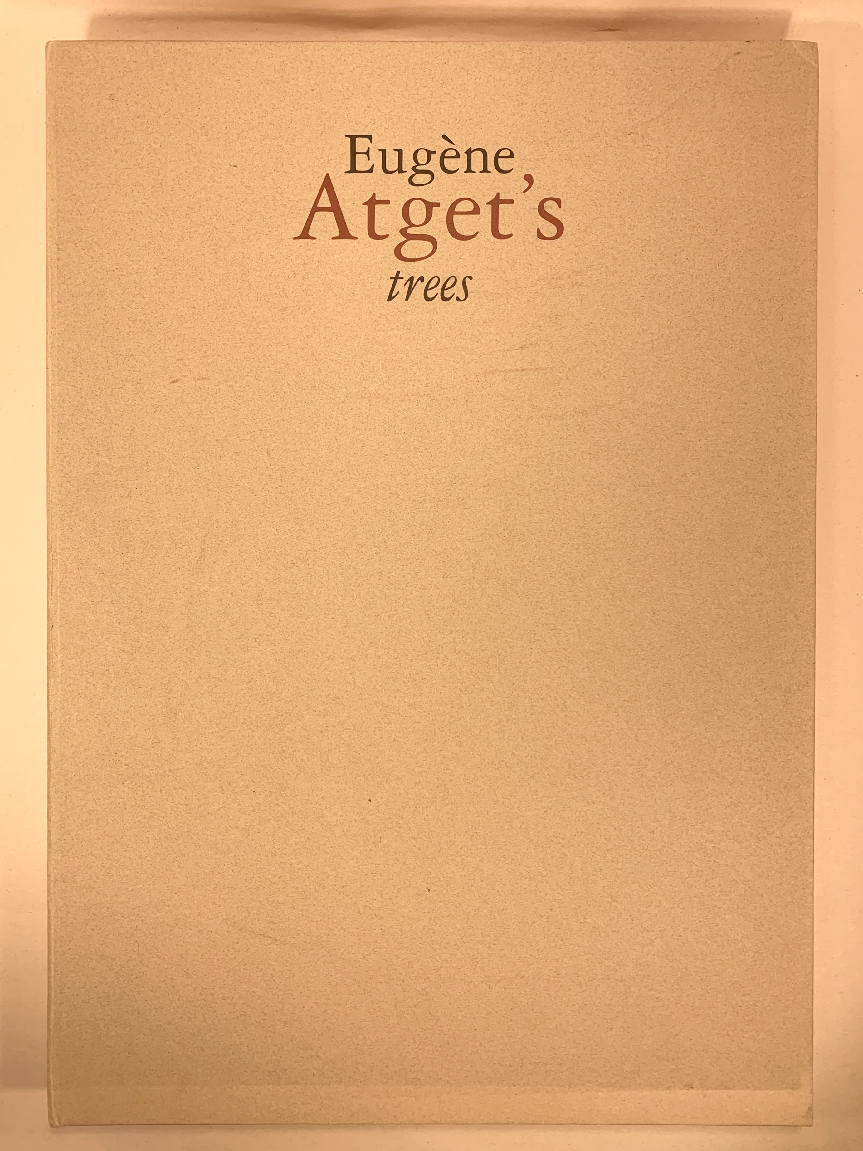 Eugene Atget's Trees Newly Discovered Photographs from the Bibliotheque ...