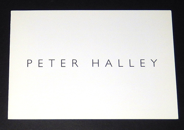 Peter Halley: New Project, 1993 Exhibition Announcement Card by Halley ...