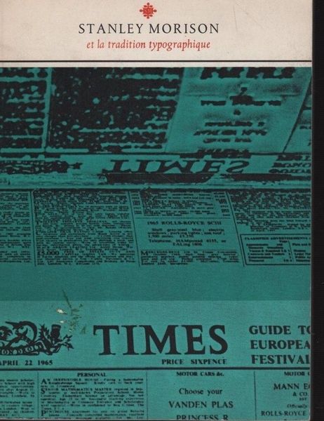 Stanley Morison et la tradition typographique. : Buono (Good) (1966 ...