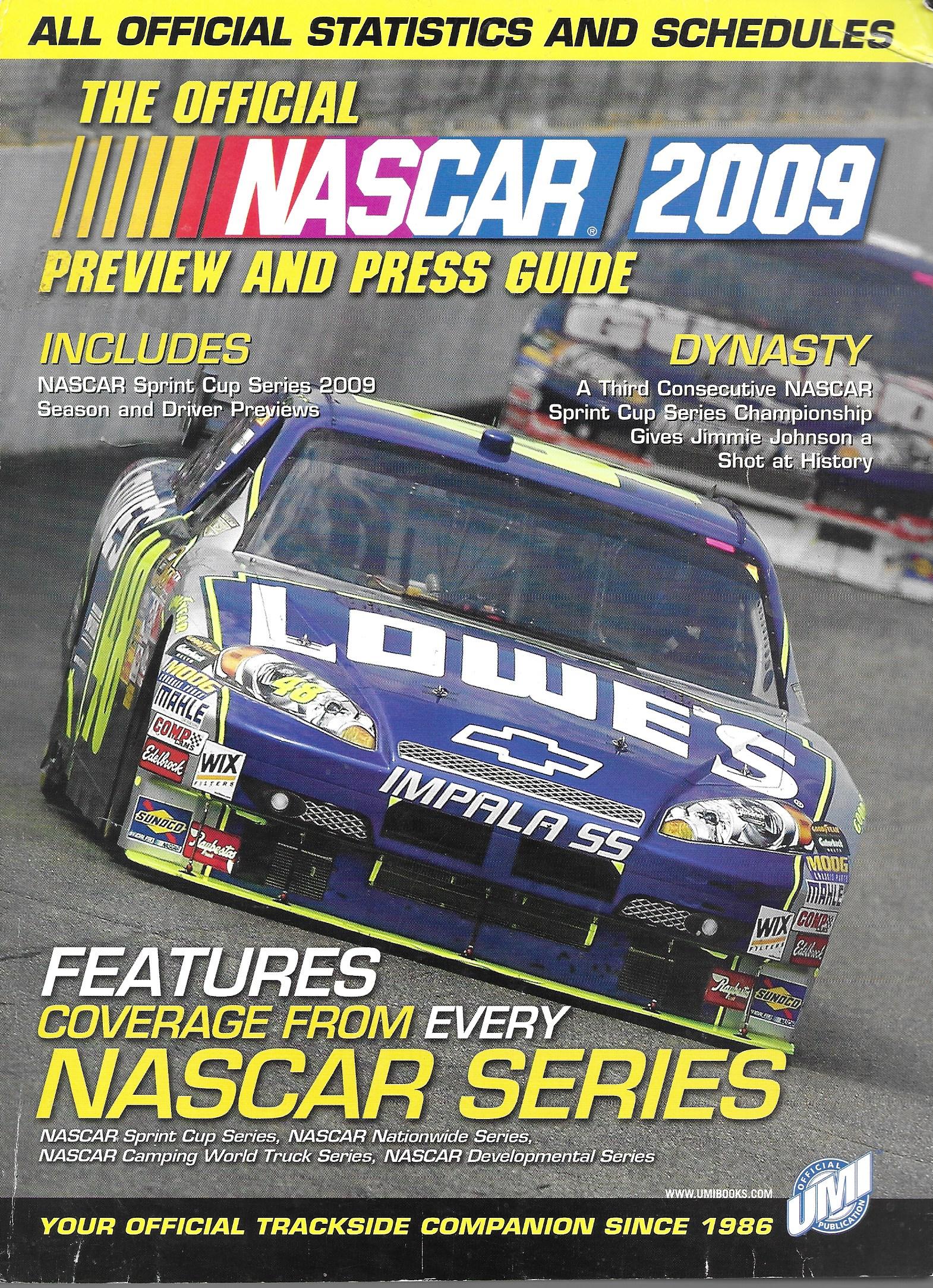 The Official NASCAR 2009 Preview and Press Guide by Woodbury (Ed ...