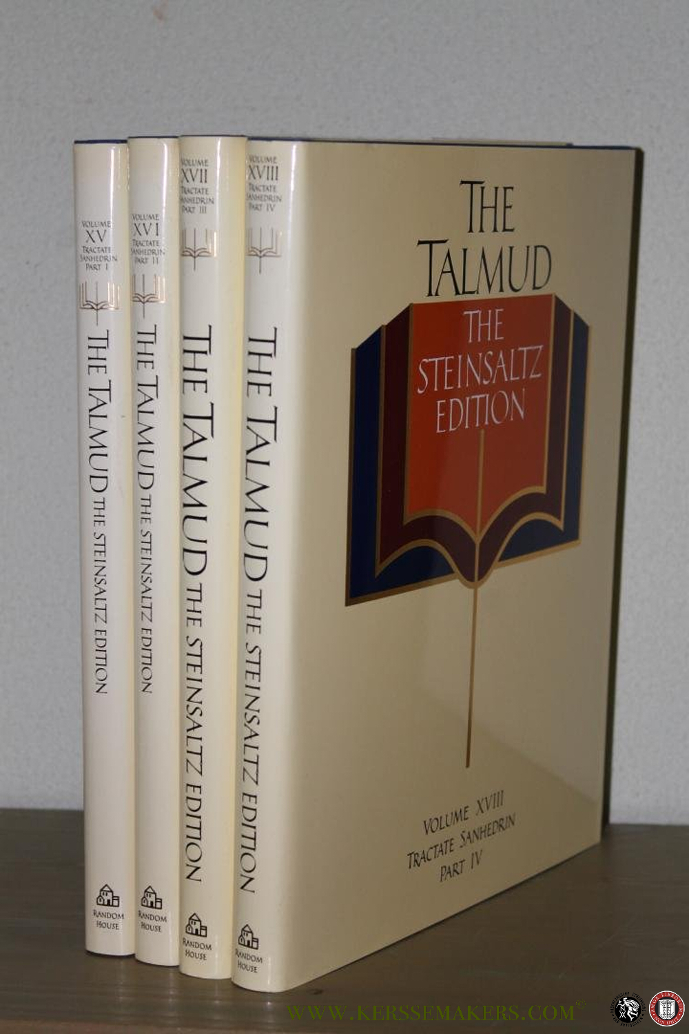 The Talmud. The Steinsaltz Edition, 4 Volumes: Vol. XV-XVIII. Tractate ...