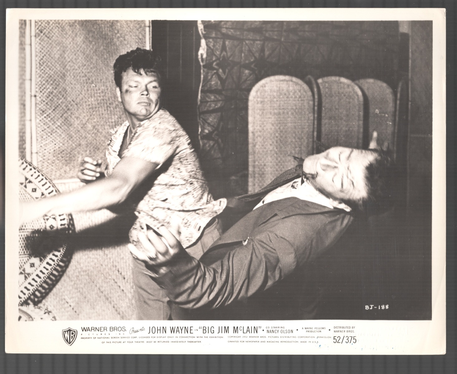Big Jim McLain 8'x10' Movie Still Action John Wayne: (1952) Photograph ...
