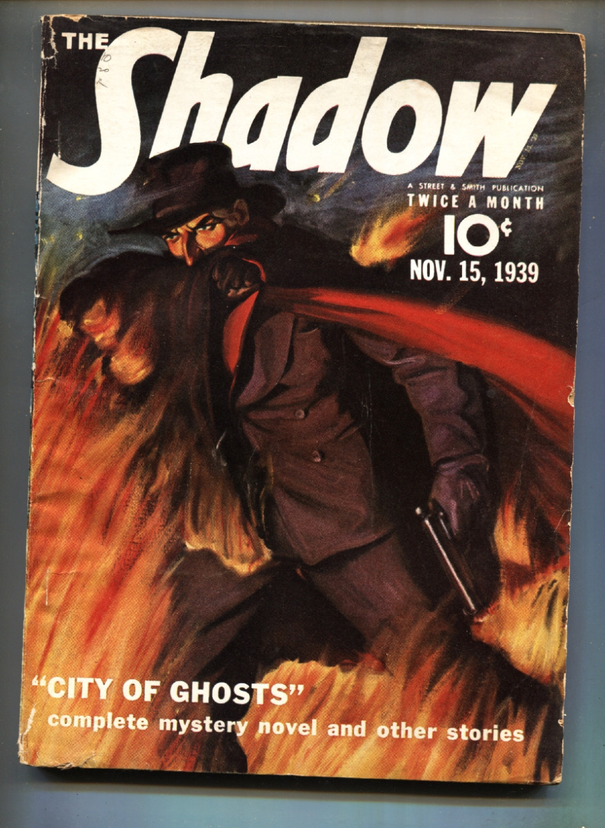 The Shadow Pulp November 15 1939- City of Ghosts- Maxwell Grant VG ...