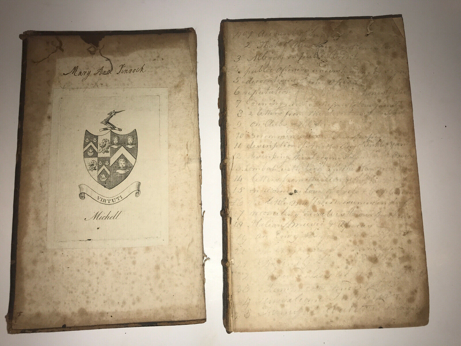 THE SPECTATOR! FIRST EDITION, 1712. Volume 1 Only. Missing Rear Cover ...