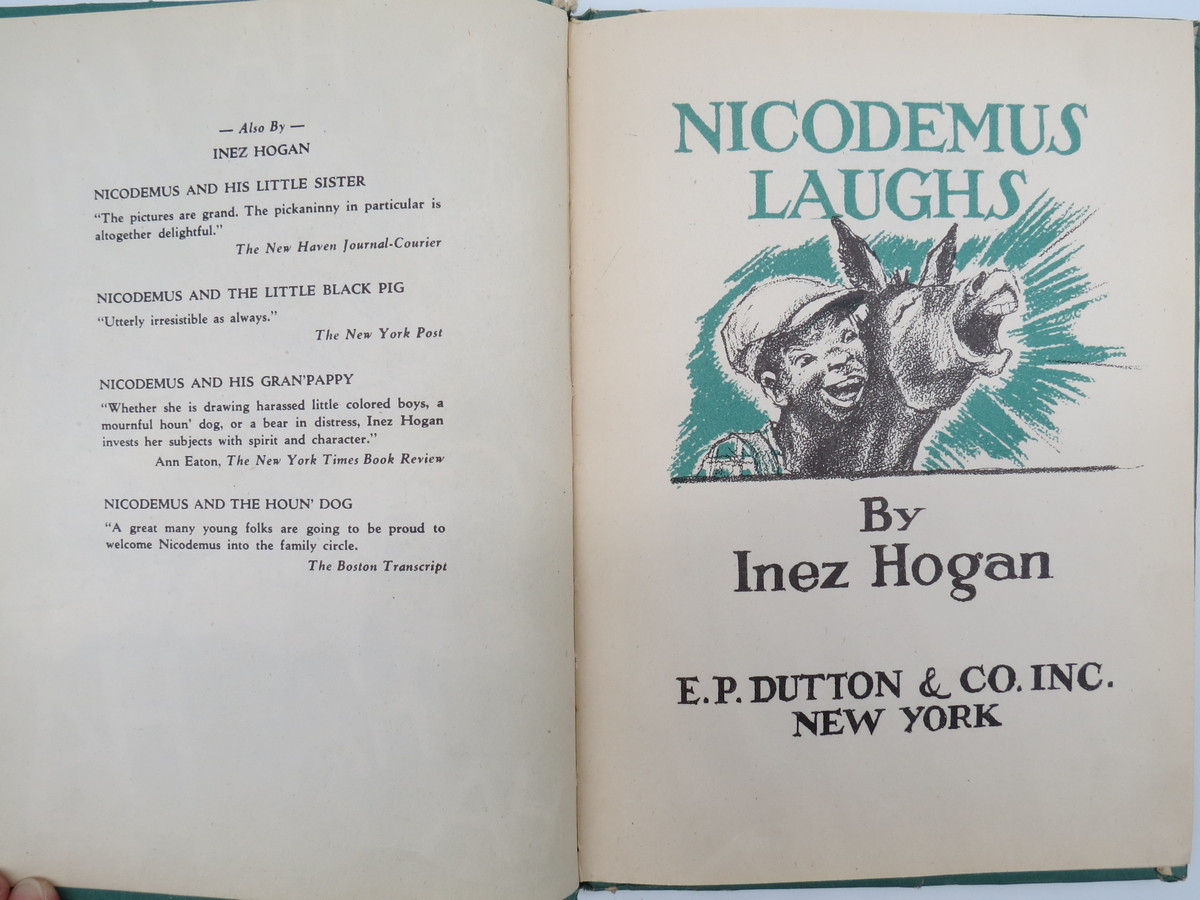 NICODEMUS LAUGHS by Hogan, Inez: Good+ Hardcover (1945) First Edition ...