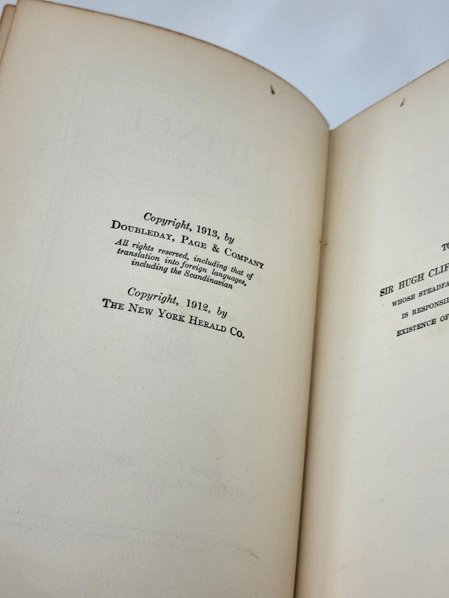 CHANCE: A TALE IN TWO PARTS by Conrad, Joseph: Hardcover (1914) | Bert ...