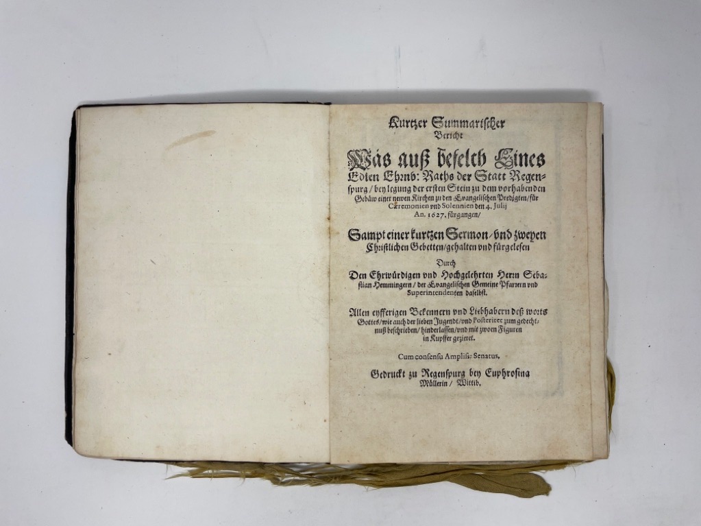 Kurtzer Summarischer Bericht Was auß befelch Eines Edlen Ehrnv. Raths ...