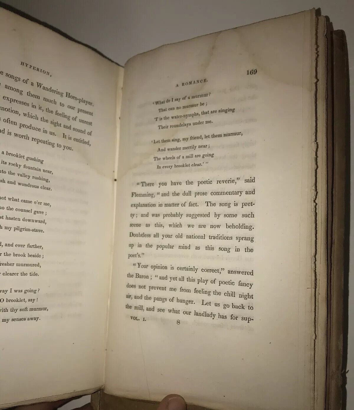 HENRY WADSWORTH LONGFELLOW! (FIRST EDITION, 1839!) In Original Binding ...