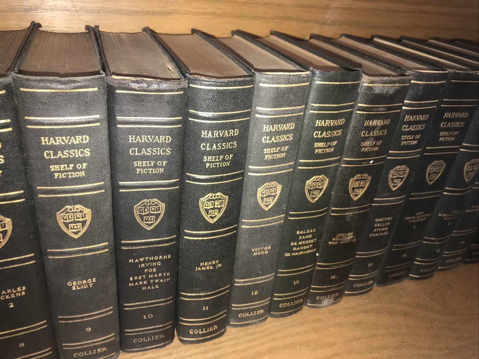 THE HARVARD CLASSICS!1917 First Edition SHELF OF FICTION Complete 20vol ...