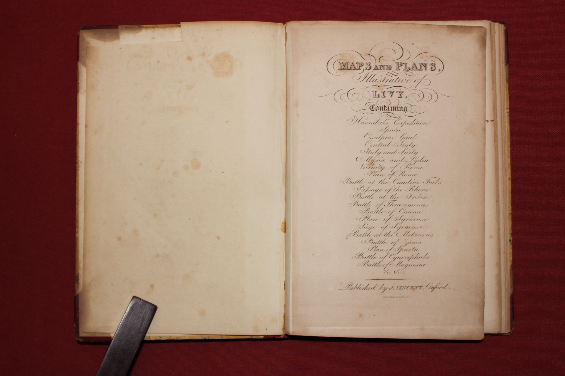 Maps and plans illustrative of Livy, containing Hannibal's expedition ...