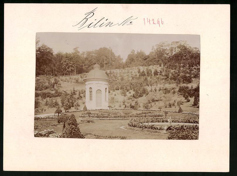 Fotografie Brück, Sohn Meissen, Ansicht Bilin, Kurhaus Anlagen mit ...