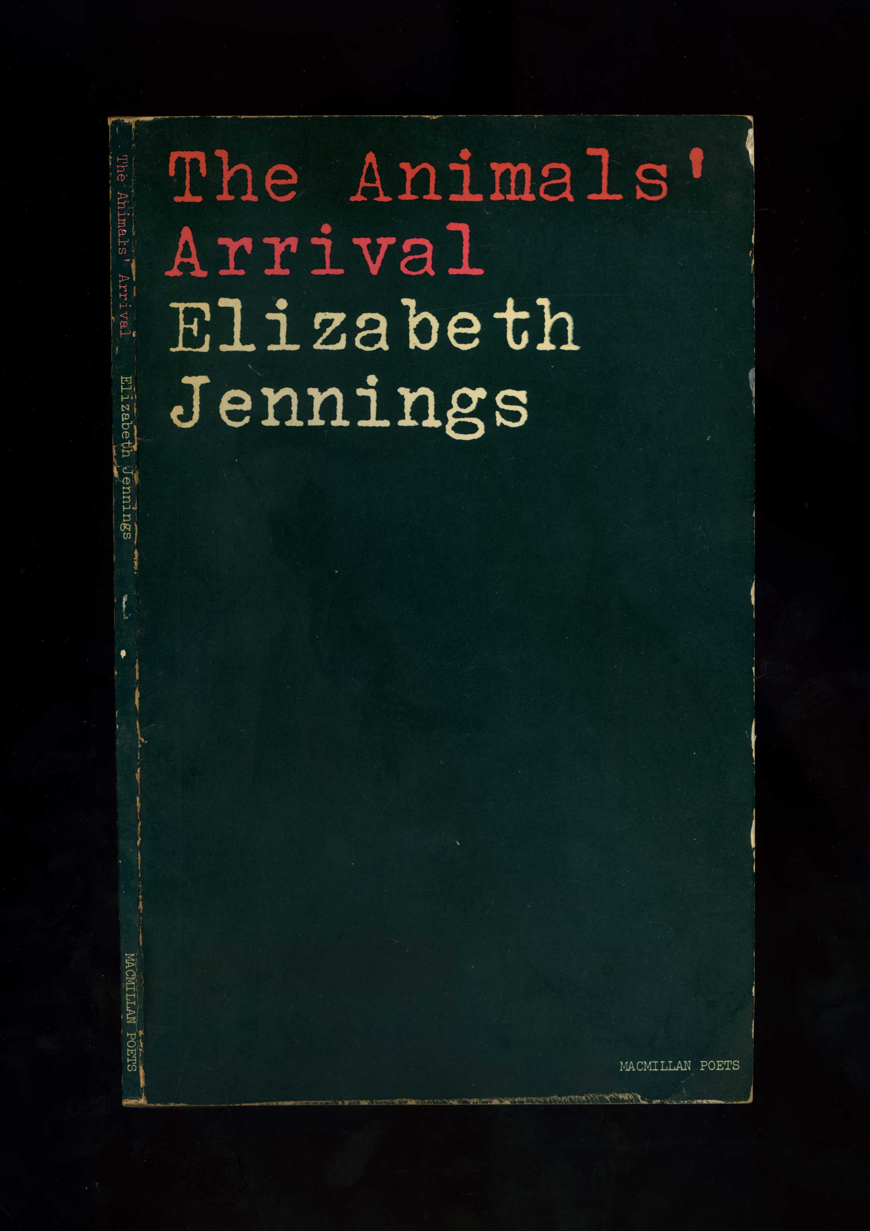 THE ANIMALS' ARRIVAL [First edition - wrappers issue] by Elizabeth ...