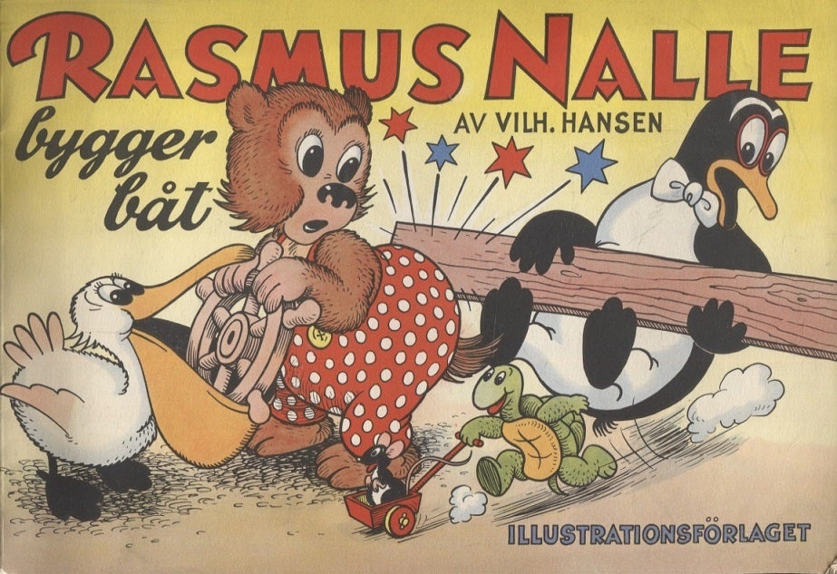 Rasmus Nalle bygger båt by Vilhelm Hansen: (1954) 1st Edition. Comic ...