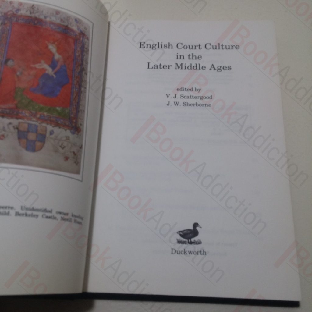 English Court Culture in the Later Middle Ages by Scattergood, V.J ...