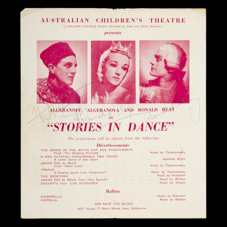 [BALLET] Australian Children's Theatre presents Algeranoff, Algeranova ...