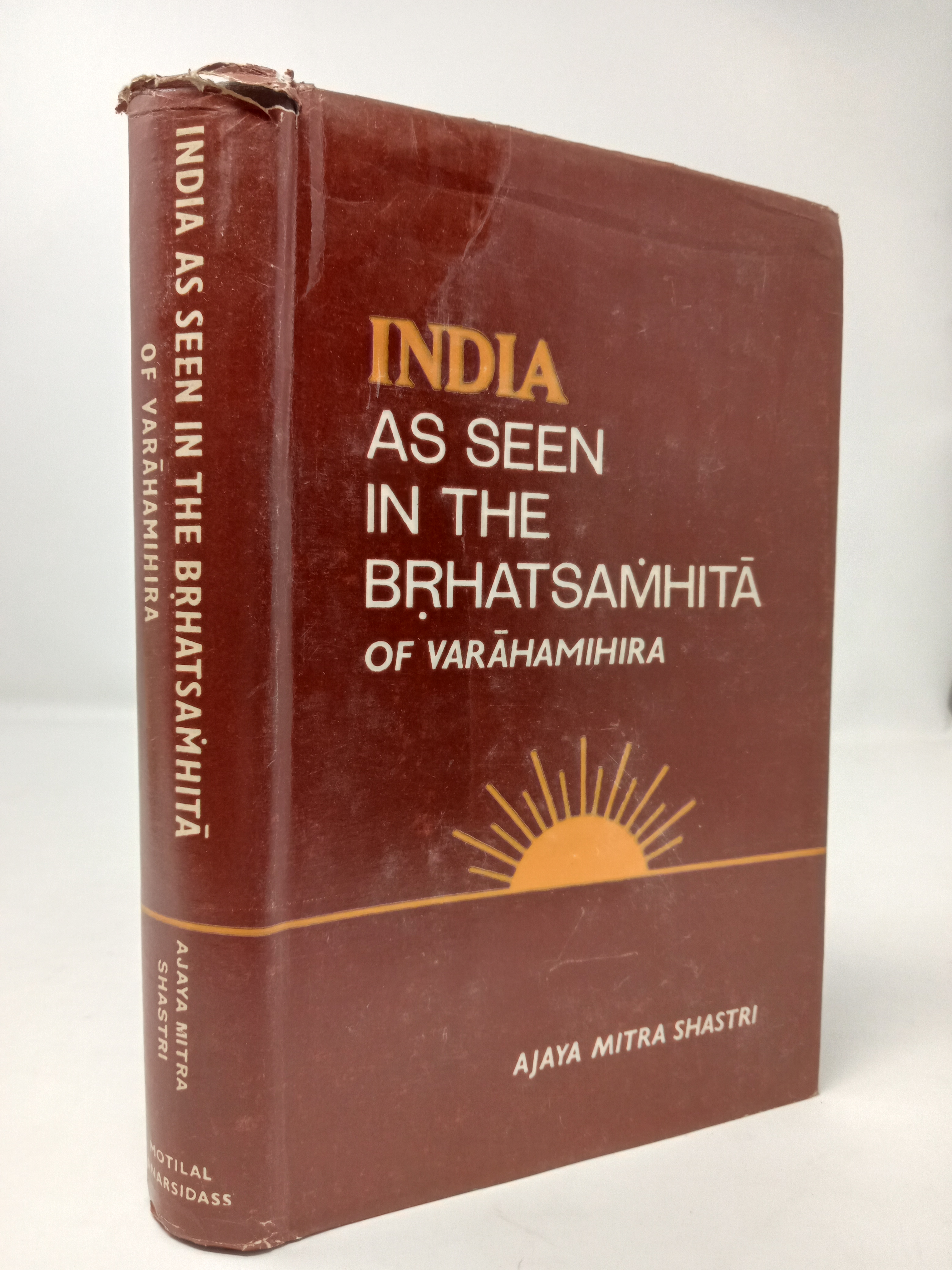 India as Seen in The Brhatsamhita of Varahamihira. by Ajay Mitra ...