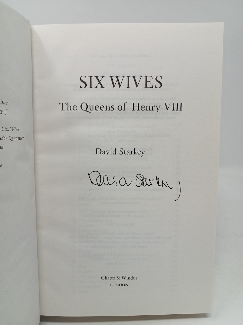 Six Wives: The Queens of Henry VIII. by David Starkey.: Very Good (2003 ...