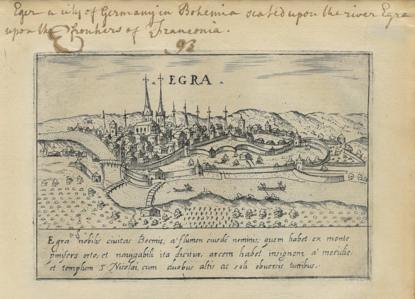 EGER. "Egra". Gesamtansicht.: Art / Print / Poster | Peter Bierl Buch ...