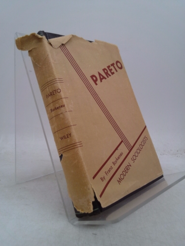 Pareto (Modern sociologists) by Borkenau, Franz: Fair Hardcover ...