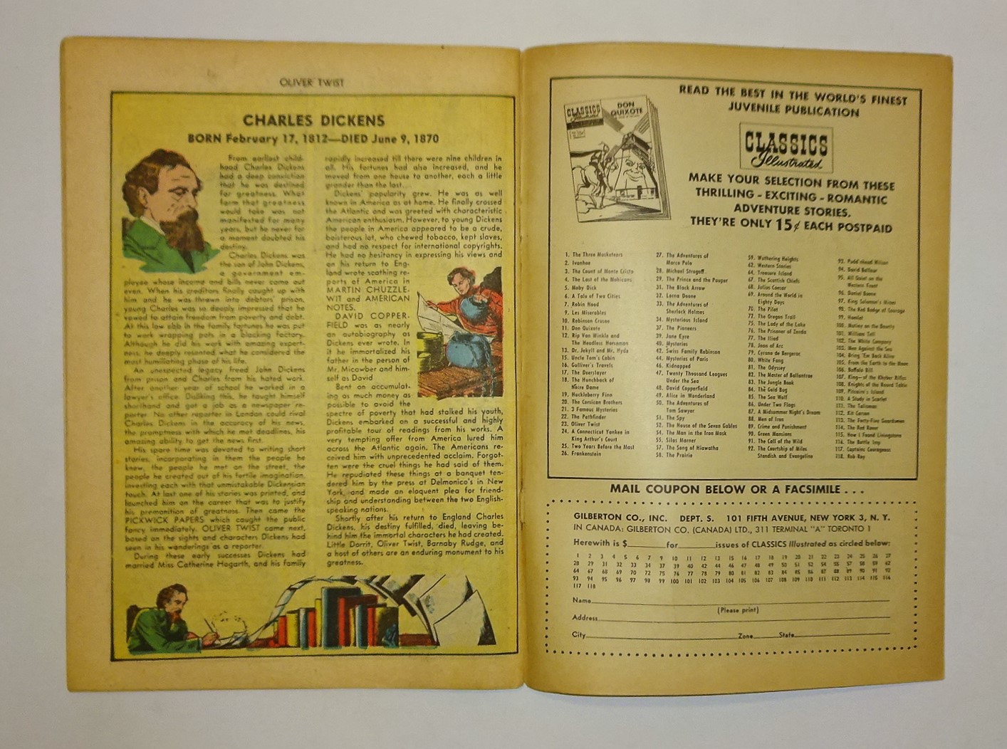 Oliver Twist & David Copperfield - Classics Illustrated by Charles ...