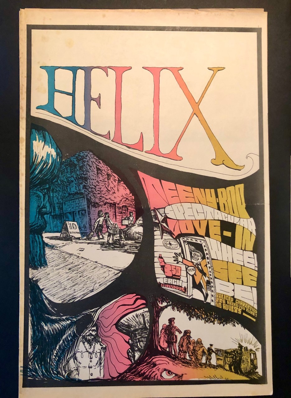Helix Vol. 1 No. 8 July 7, 1967 Color cover with U-District Vignettes ...