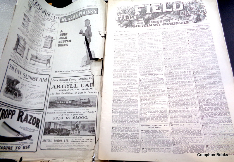 The Field. The Country Gentleman's Newspaper. Single issue for 4th ...