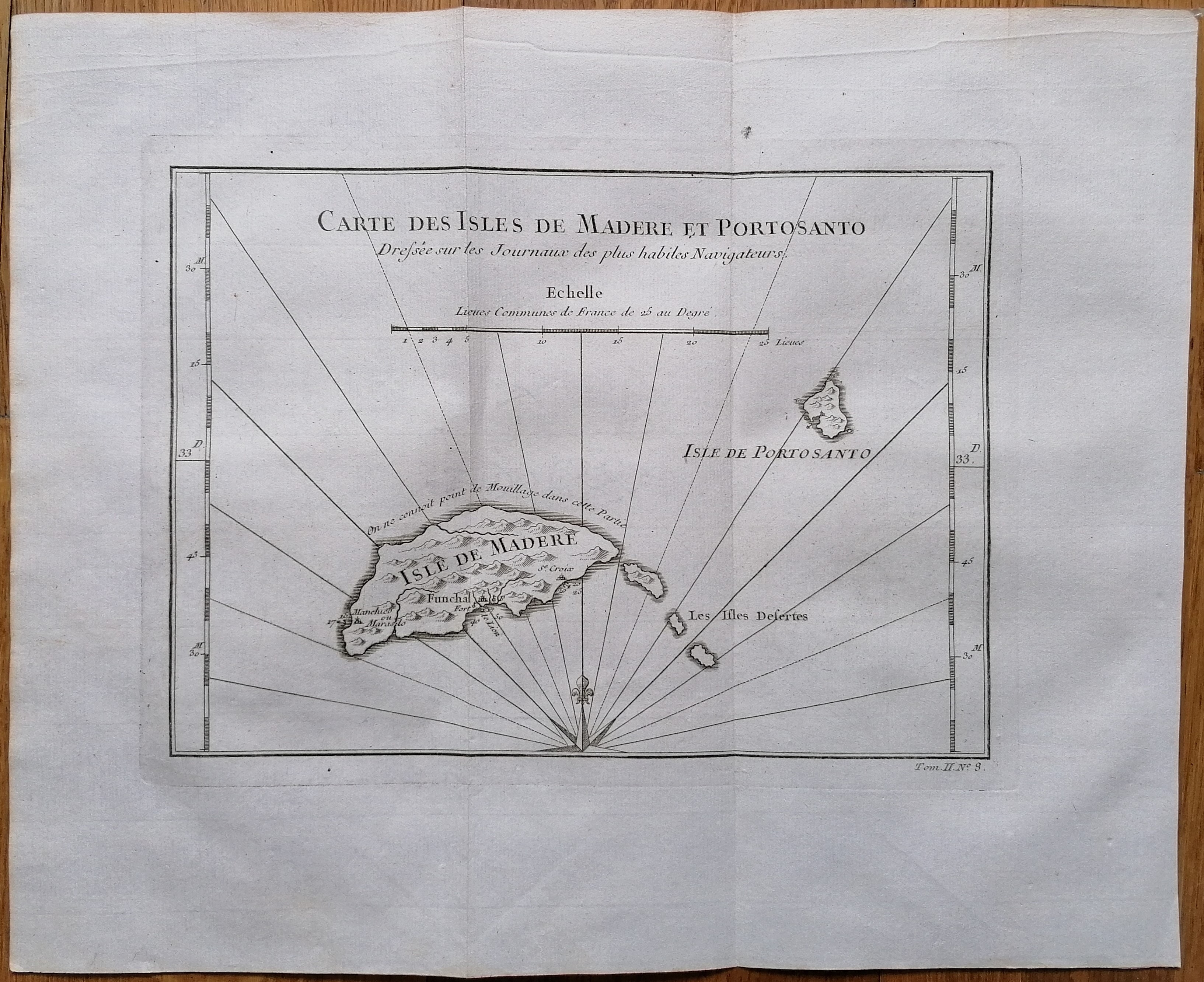 Bellin Map of Madeira - 1750: (1750) Map | raremapexchange