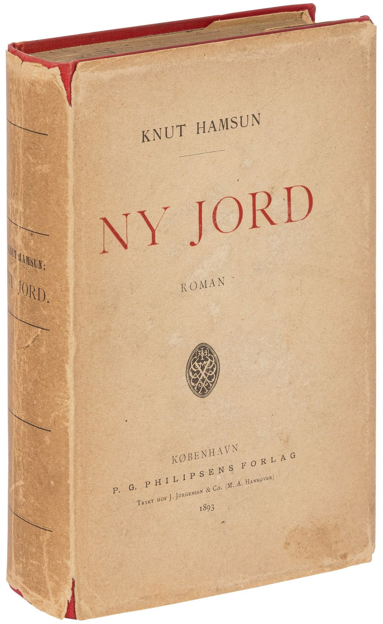 Ny Jord [Shallow Soil] by HAMSUN, Knut: Fine Hardcover (1893) | Between ...