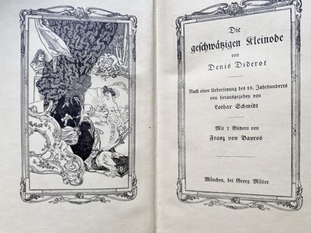 Die geschwätzigen Kleinode. Hrsg. Lothar Schmidt. Mit 7 Tafeln von ...