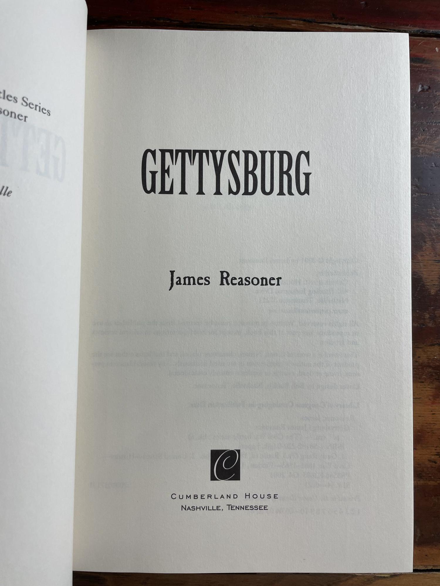 Gettysburg by James Reasoner: As New (2001) 1st. | John and Tabitha's ...