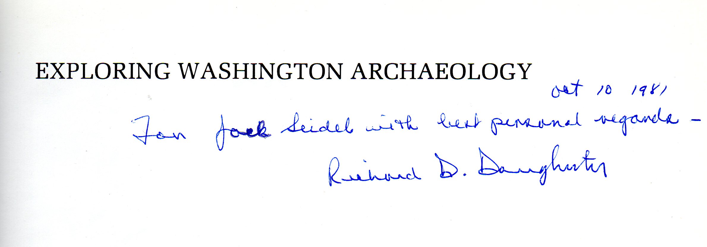 Exploring Washington's Archaeology von Ruth Kirk with Richard D ...