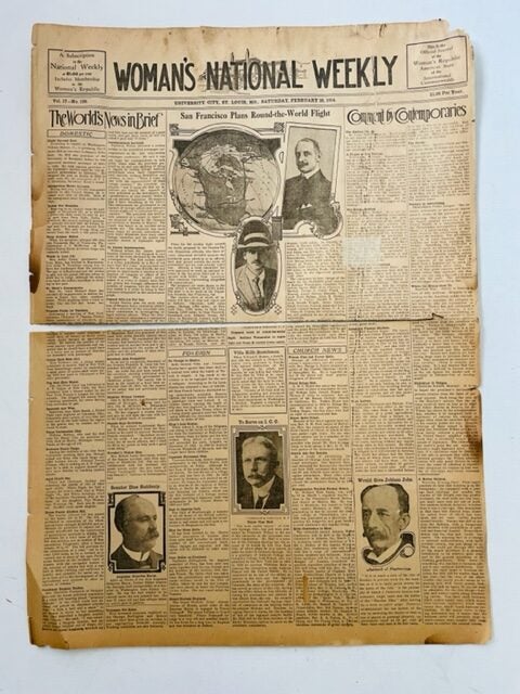 1914 Women's Suffrage Newspaper as Groups Coalesced Around the Cause by ...