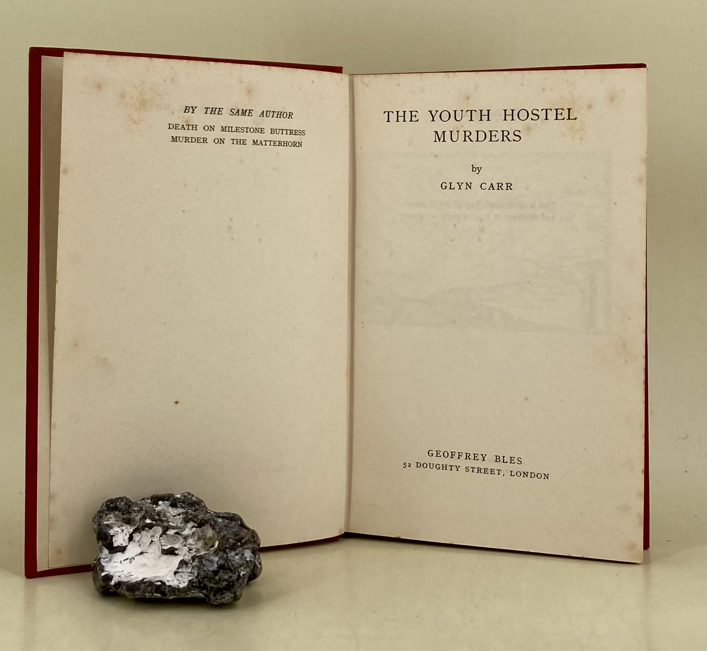 The Youth Hostel Murders by Carr, Glyn: Very Good Hardcover (1952) 1st ...