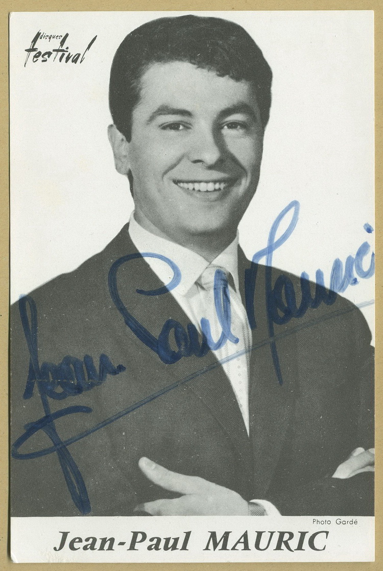 Jean-Paul Mauric (1933-1971) - Rare photo signée en 1962 by Jean-Paul ...