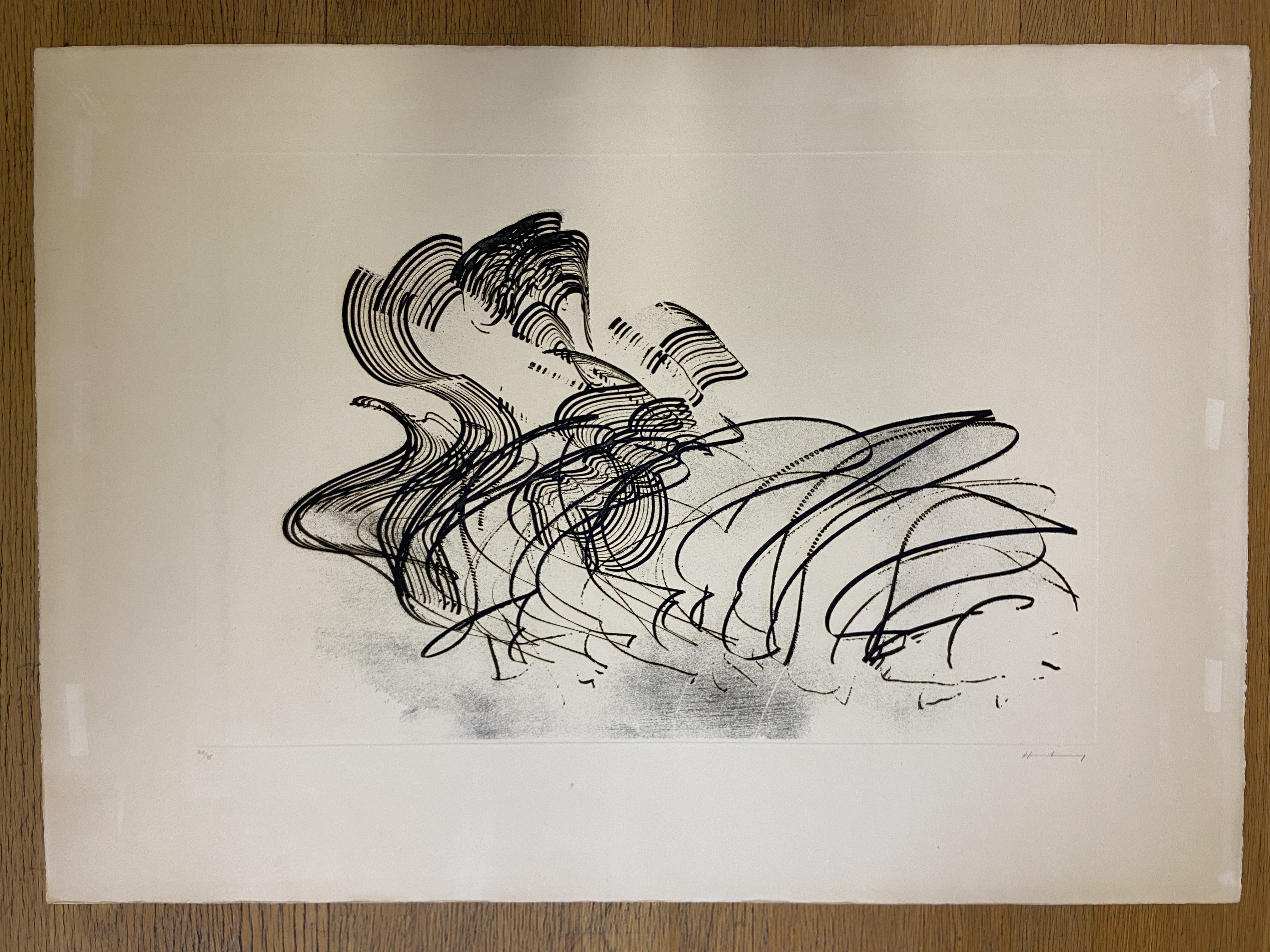 HANS HARTUNG: "Las stampas de la cometa", O by Hans Hartung: (1971) Signed by Author(s) Art ...