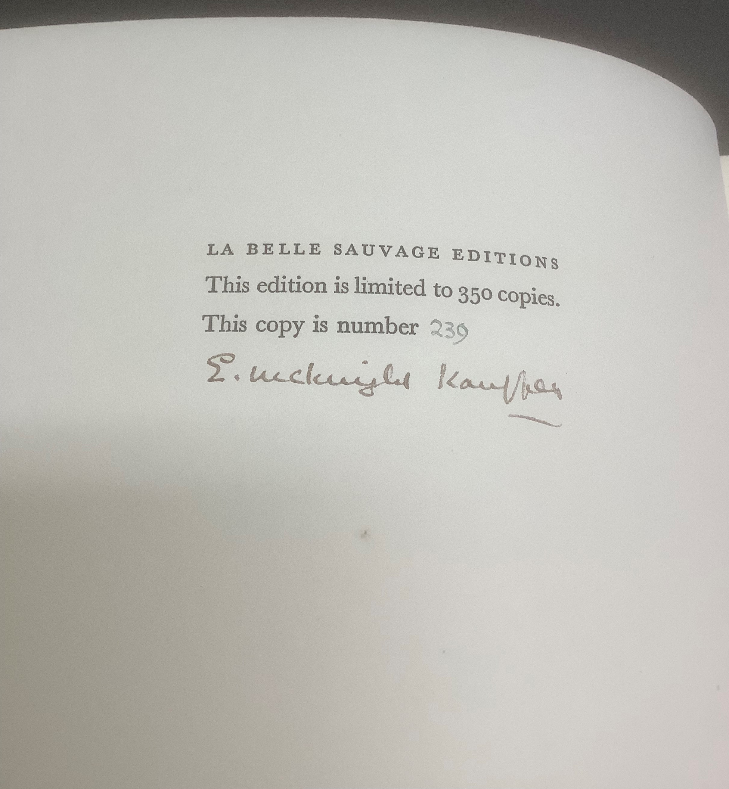 VENUS RISING FROM THE SEA: With Twelve Drawings by E. McKnight Kauffer ...