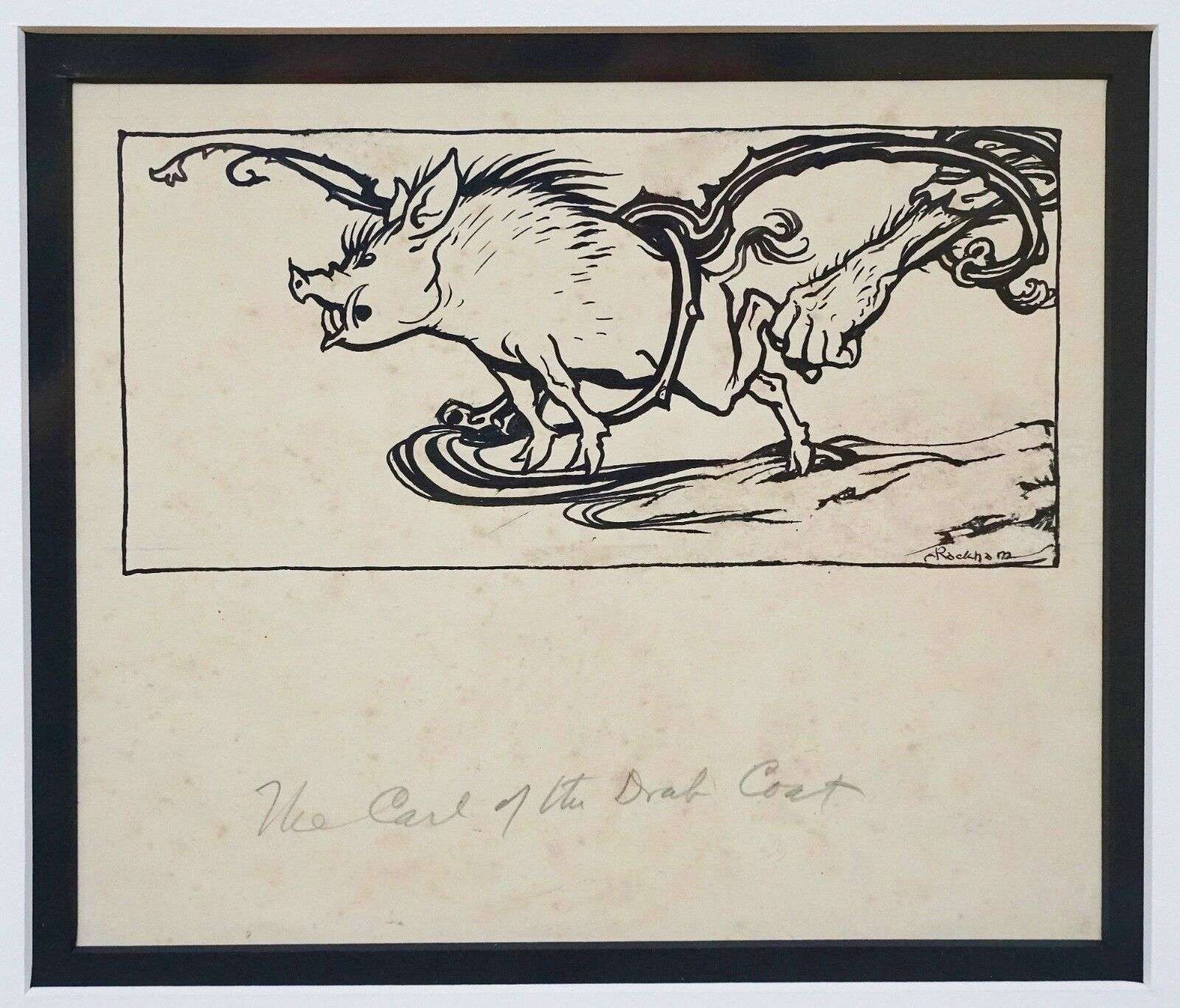 ARTHUR RACKHAM ~ ORIGINAL PUBLISHED SIGNED PEN AND INK ART~ IRISH FOLK ...