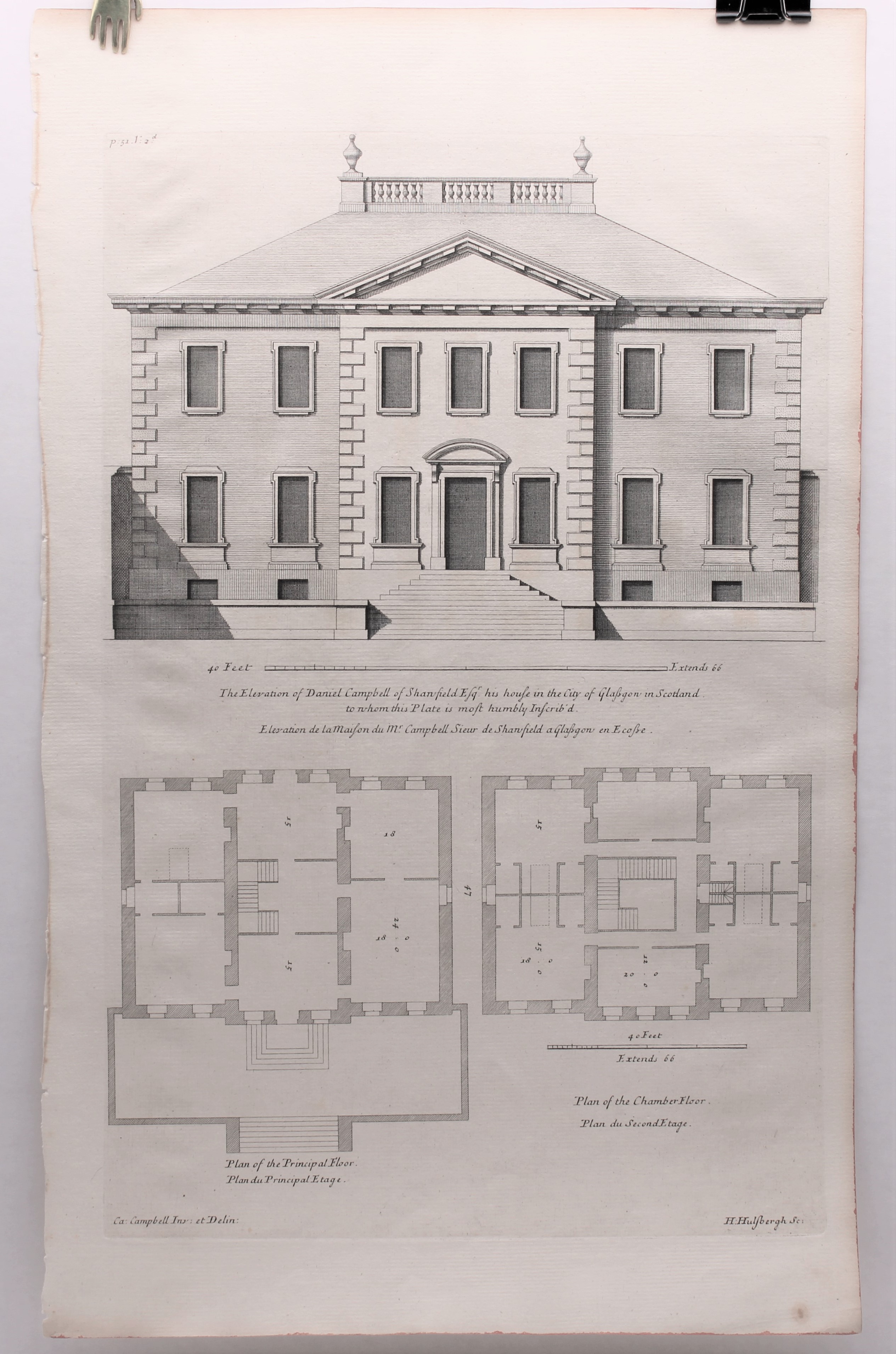 THE ELEVATION OF DANIEL CAMPBELL OF SHANFIELD [sic], ESQ. by Campbell ...