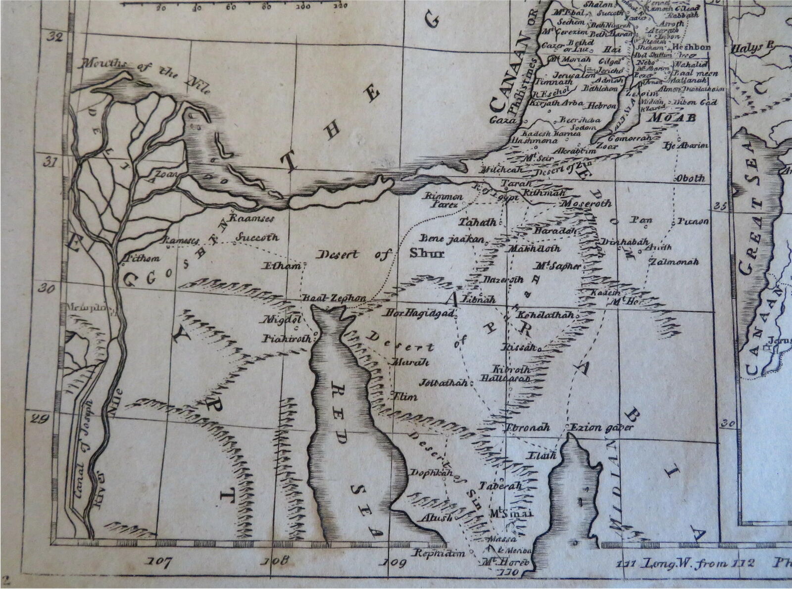 World of the Bible Holy Land Egypt Chaldea Sinai Desert c. 1815 ...