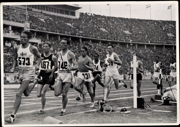 Sammelbild Olympia 1936, 1500m Lauf, Jack Lovelock - Sammelwerk Nr. 14 ...
