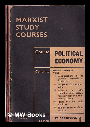 Marxist Study Courses: in two volumes by Martin Lawrence Ltd: (1934 ...