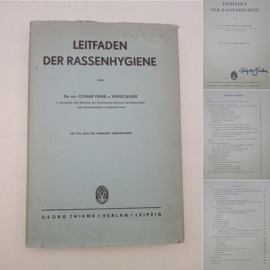 Leitfaden der Rassenhygiene. Mit 134, zum Teil farbigen Abbildungen ...