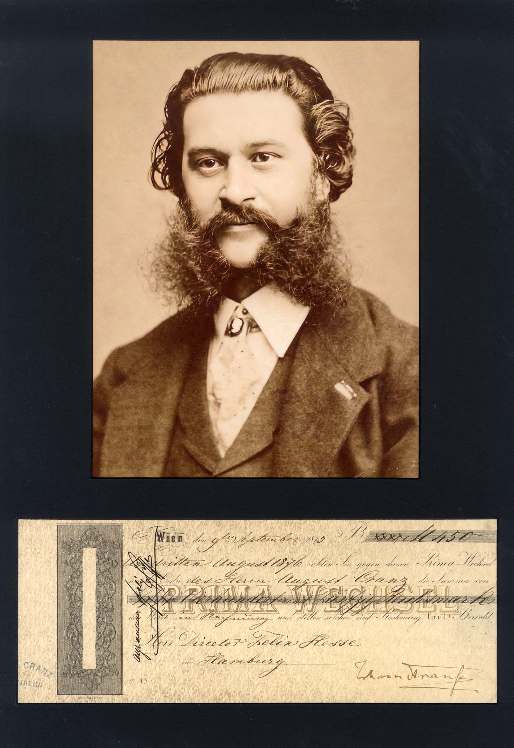 Johann Strauss II Autograph | signed documents von Johann Strauss II ...
