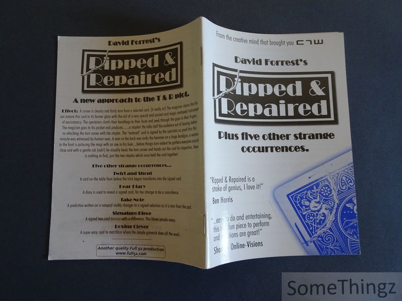 David Forrest's ripped and repaired. Plus five other strange ...